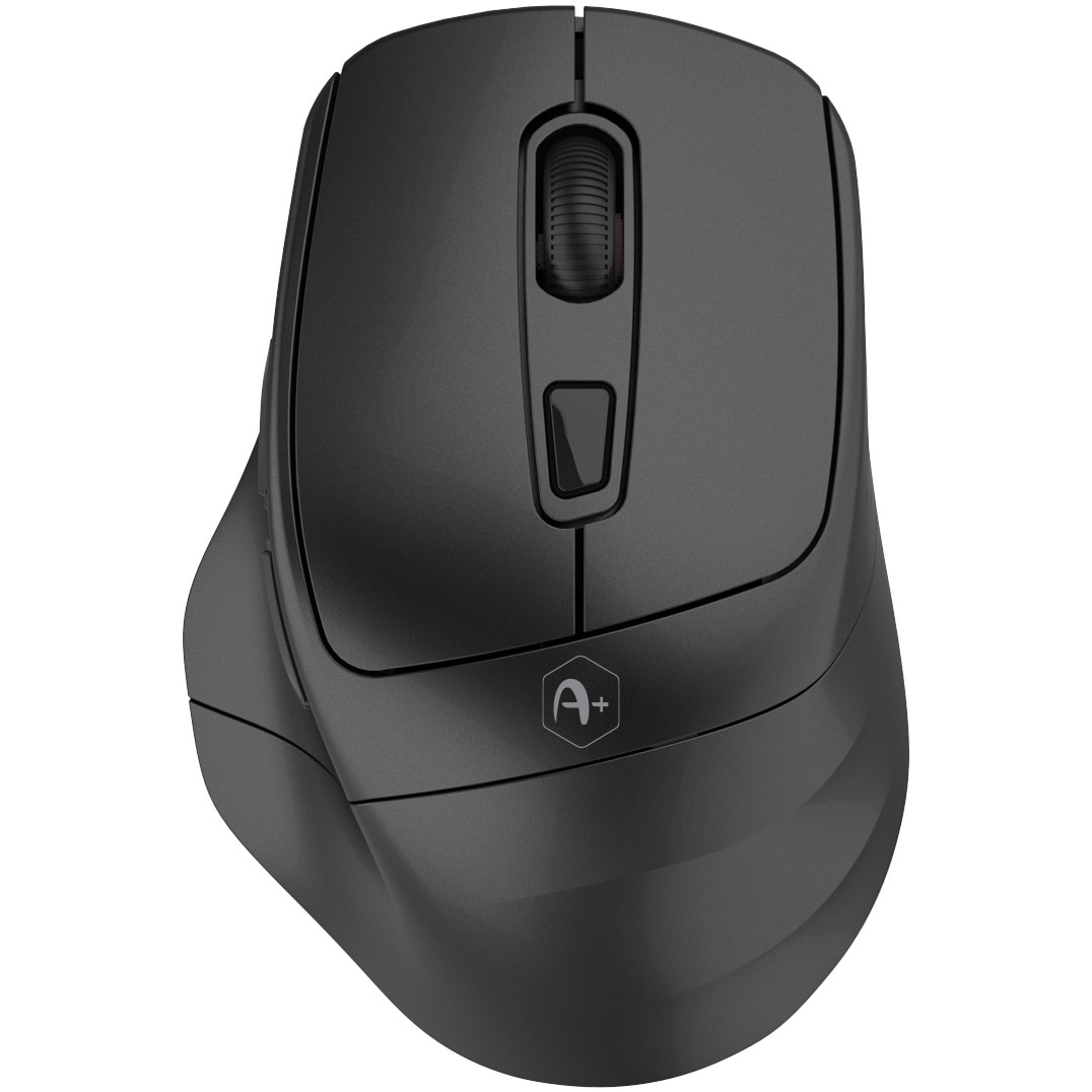 Mouse office A+ wireless, 1600 dpi, silent, black - eMAG.ro