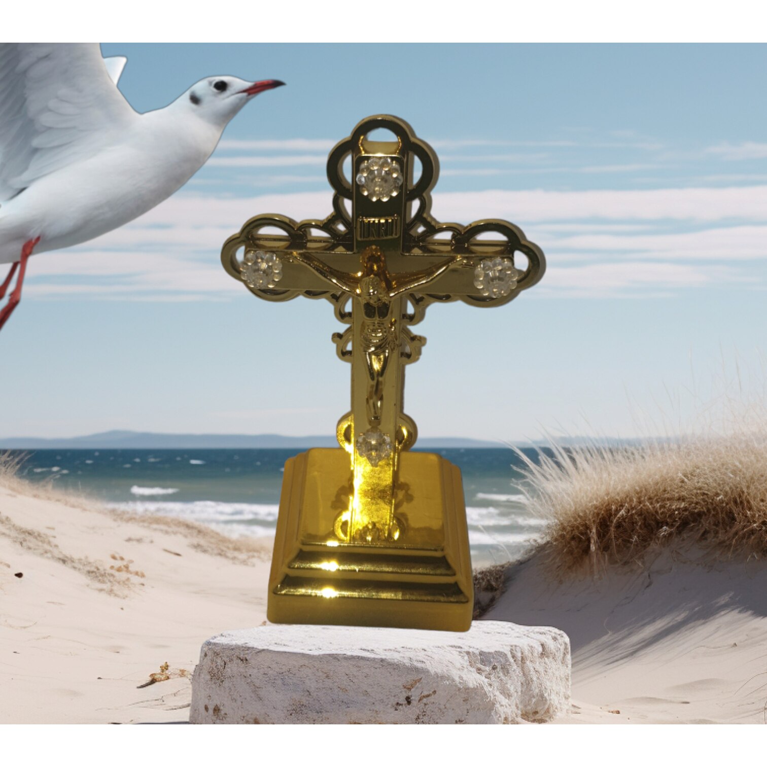 Cruce bec 18 cm auriu - eMAG.ro