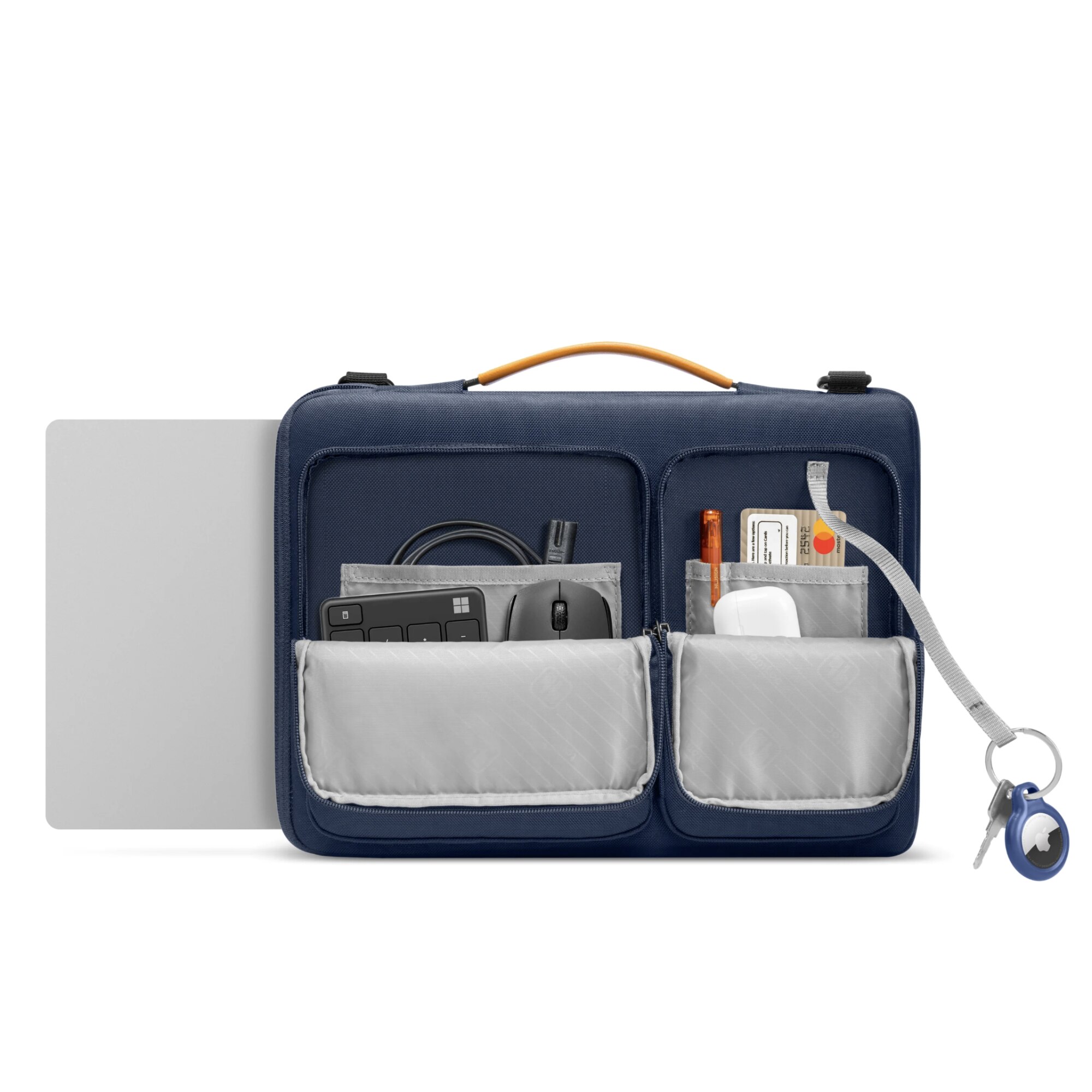 Geanta de umar pentru Apple MacBook Pro Tomtoc, 15 inchi, A42, albastru ...