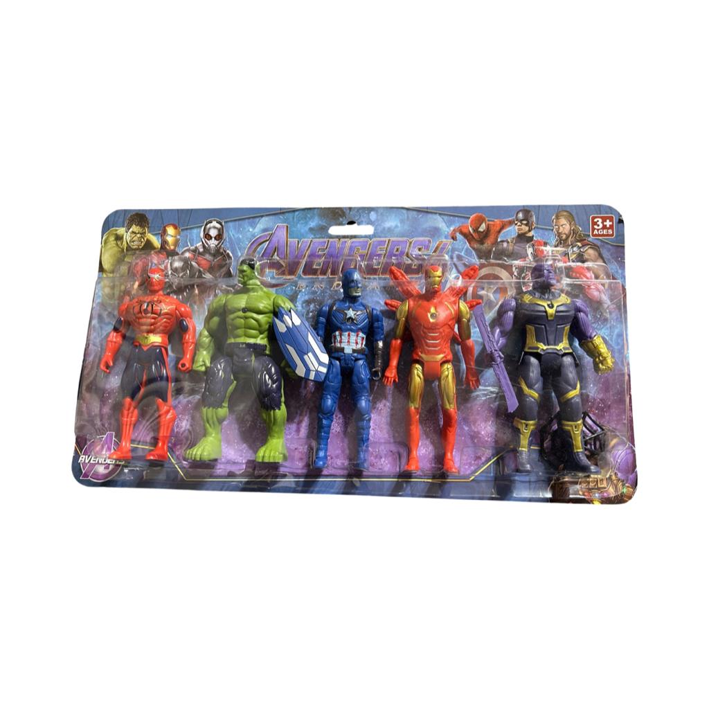 Set 5 figurine super eroi, Avengers 4, iluminate led si articulate, 15 ...