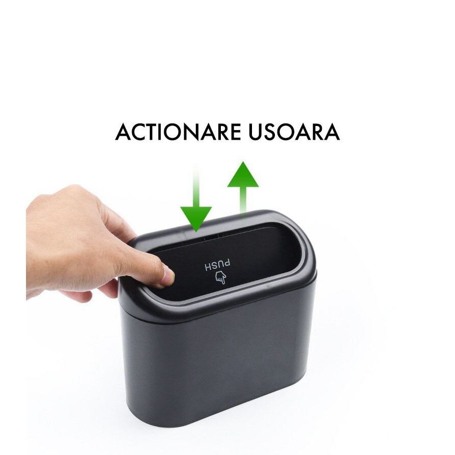 Cos de gunoi pentru masina, cu prindere pe portiera, 15x6x14 cm - eMAG.ro Cos de gunoi pentru masina, cu prindere pe portiera, 15x6x14 cm - eMAG.ro