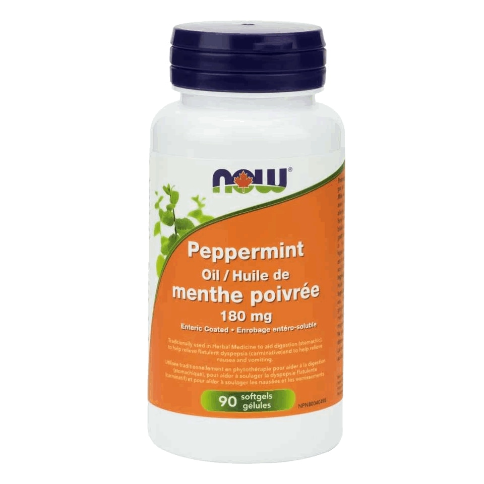 Ulei de menta 180 mg, Now Foods, 90 capsule moi - eMAG.ro