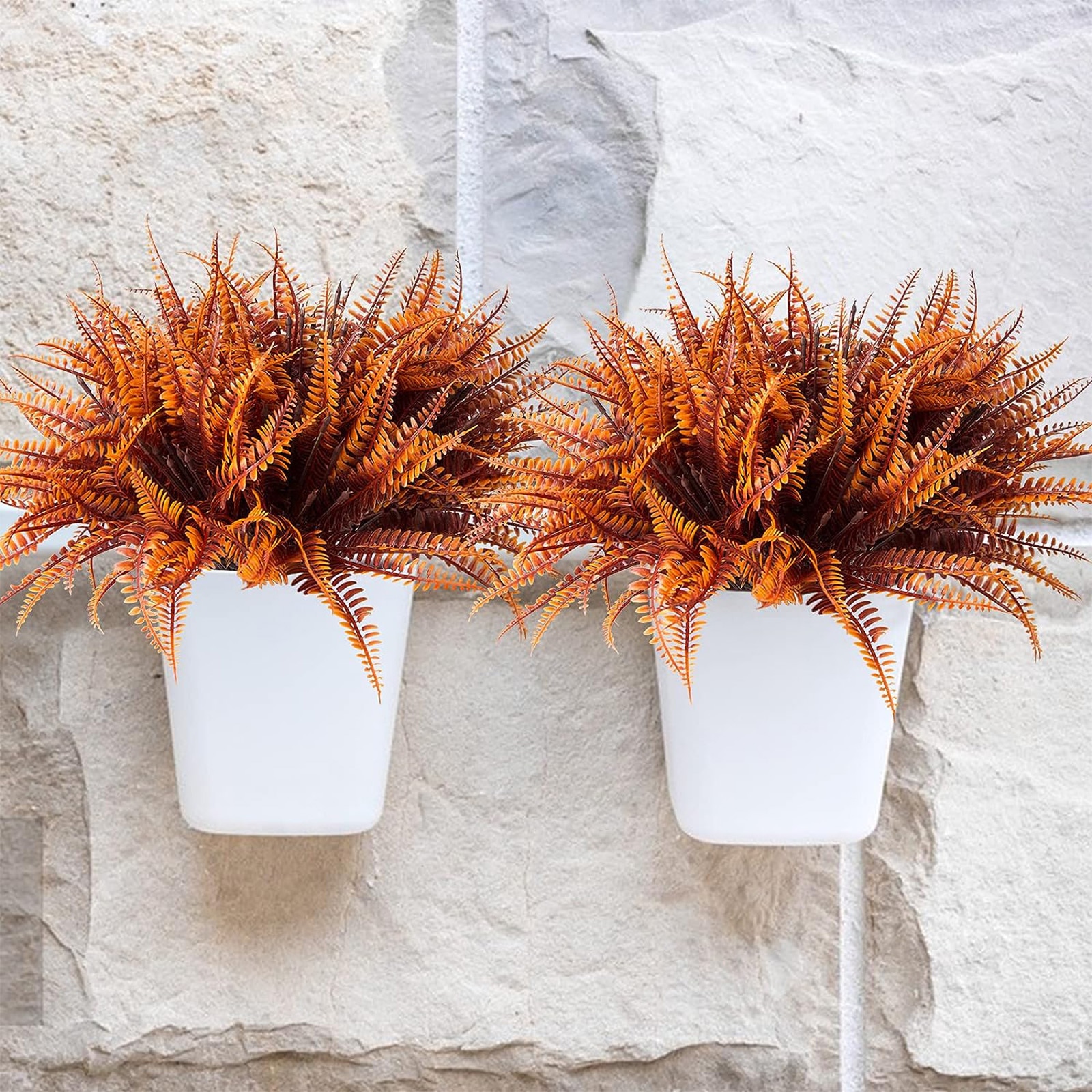 Set 12 Buchete Flori Artificiale feriga, NUODWELL, Material plastic ...