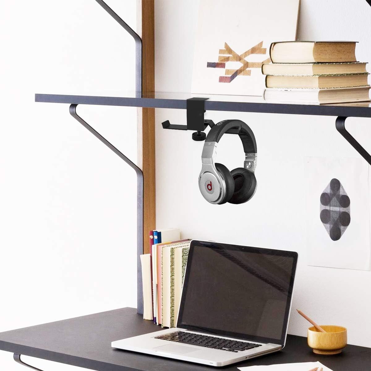 Suport pentru casti, Metal, Negru - eMAG.ro