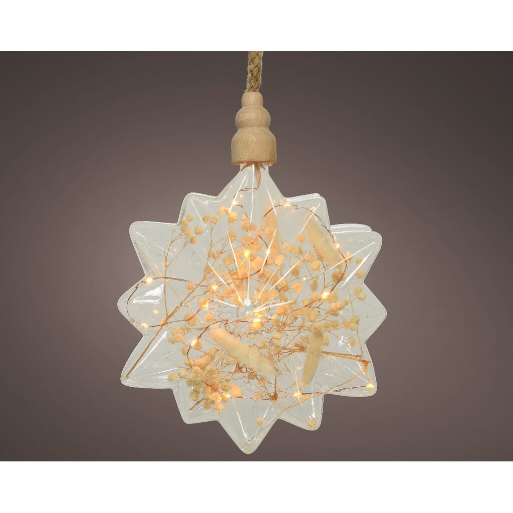 Decoratiune - Micro LED Star, Alb, 25 cm, Plastic - eMAG.ro