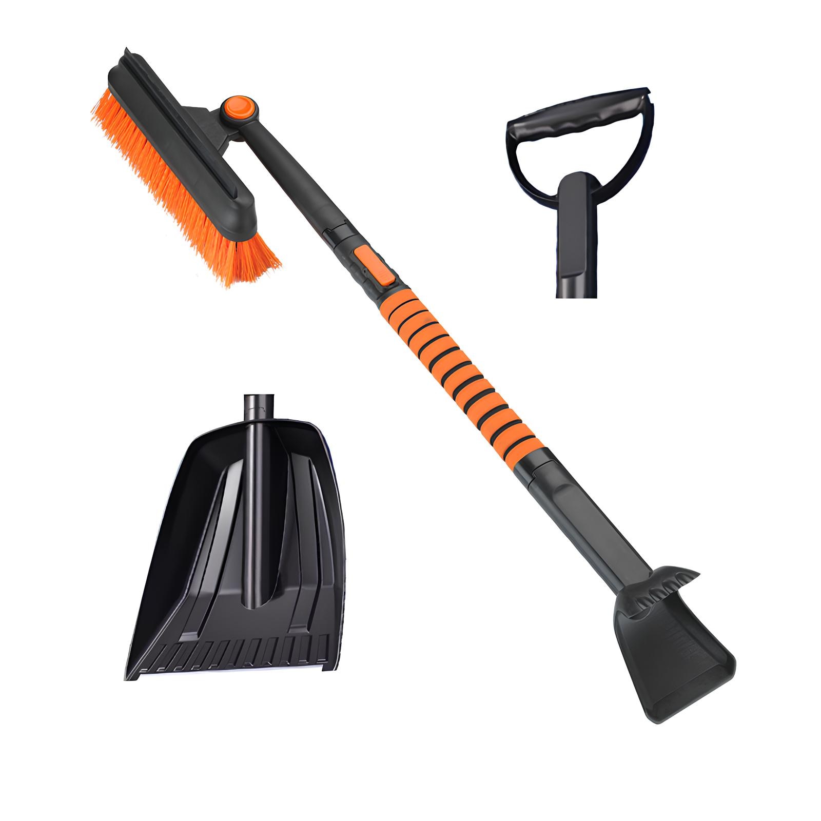 Lopata pentru zapada Vine cu perie si racleta, Amtok, 5 in 1, 2 tipuri ...