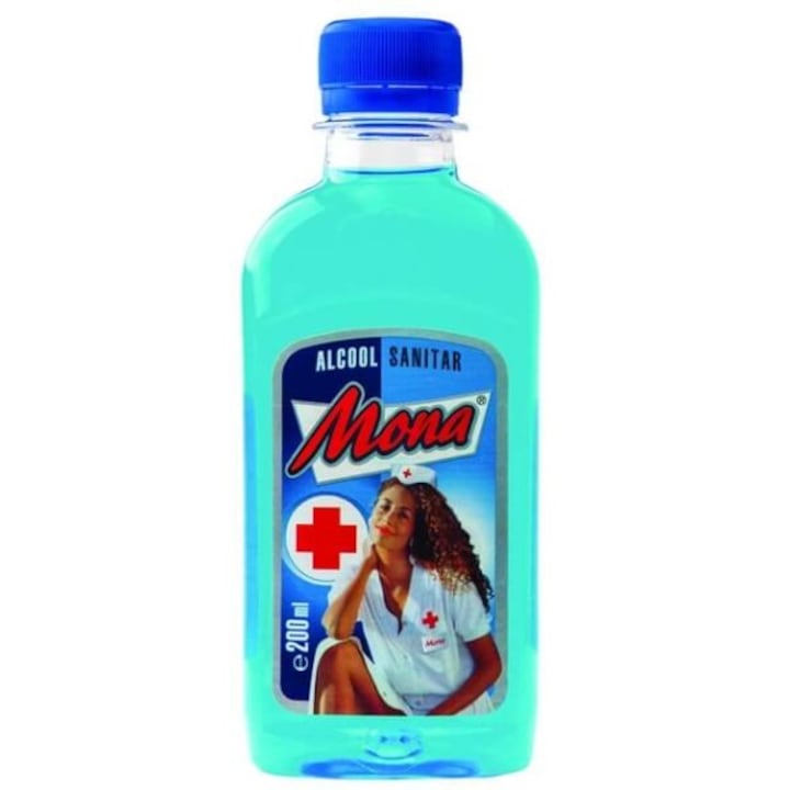 Alcool sanitar Mona, 200 ml, concentratie alcoolica: 70% - eMAG.ro
