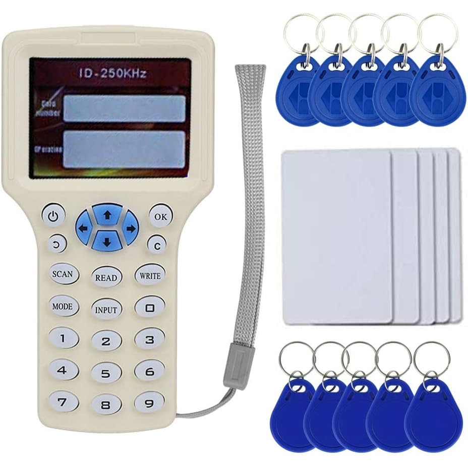 Set copiator RFID, NFC, cu 5 x carduri, 5 x tag de proximitate RFID, 5 ...