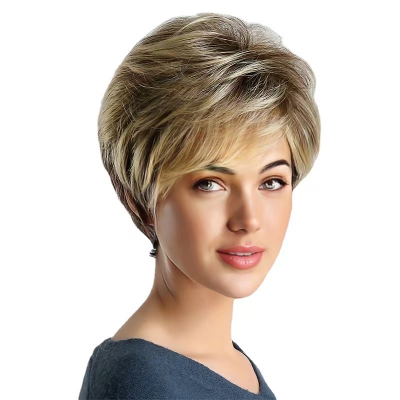 Peruca dama, Model Par scurt, Matase, Blond - eMAG.ro