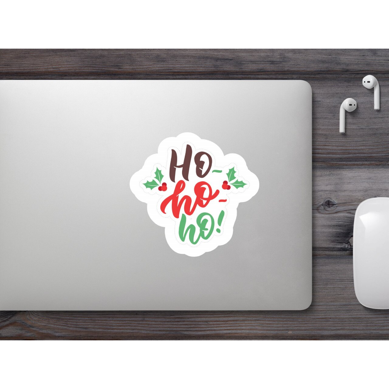 Set 4 bucati, Sticker decorativ, Ho ho ho, Rezistent la apa, NO9663, 10 ...