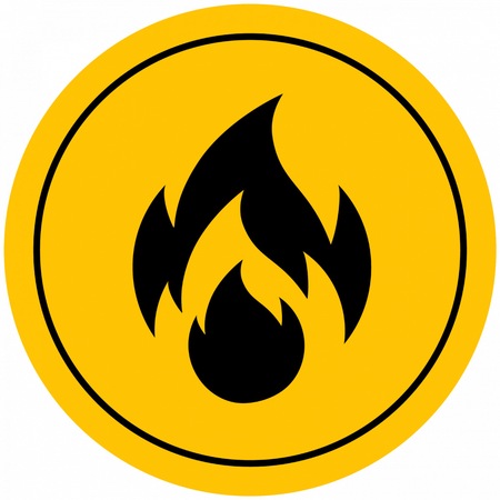 Set 4 bucati, Sticker decorativ, Indicator simbol de avertizare de ...