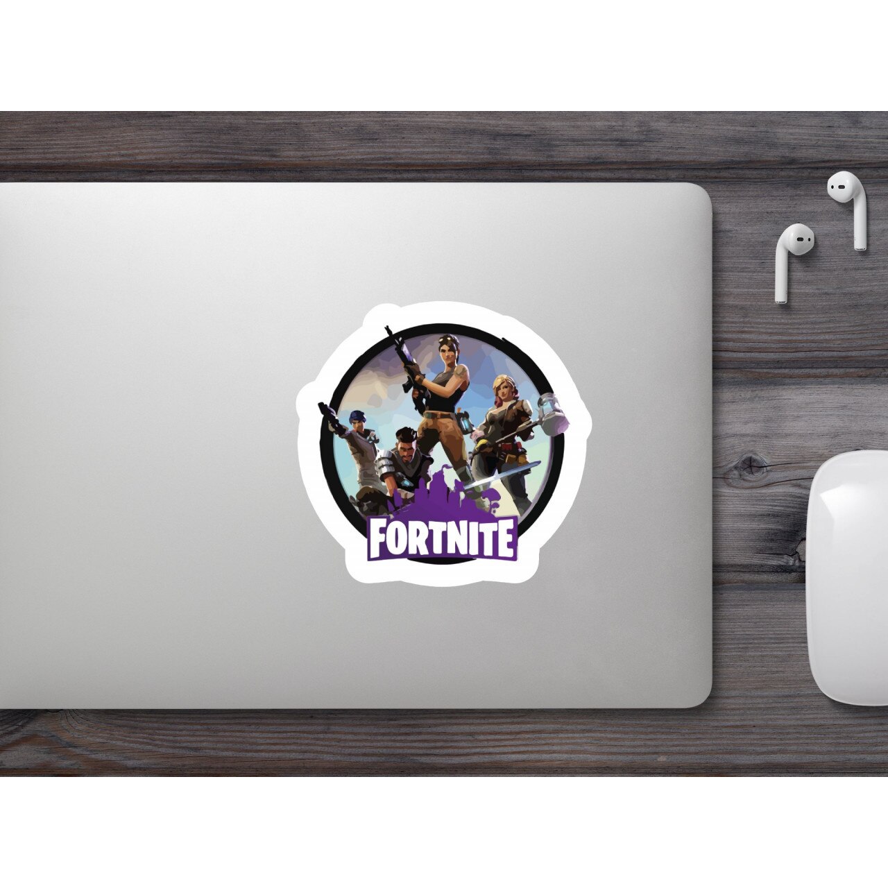 Set 5 bucati, Sticker decorativ, Fortnite team, Rezistent la apa ...