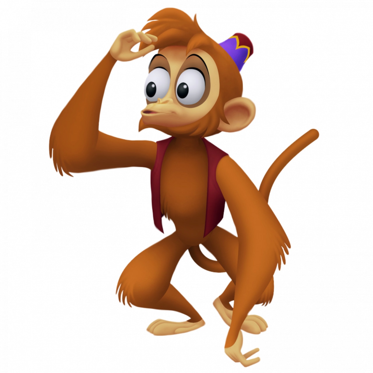 Set 4 bucati, Sticker decorativ, Maimuta Abu din Aladdin, Rezistent la ...