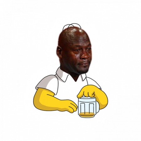 Set 4 bucati, Sticker decorativ, Michael Jordan plangand Meme ...