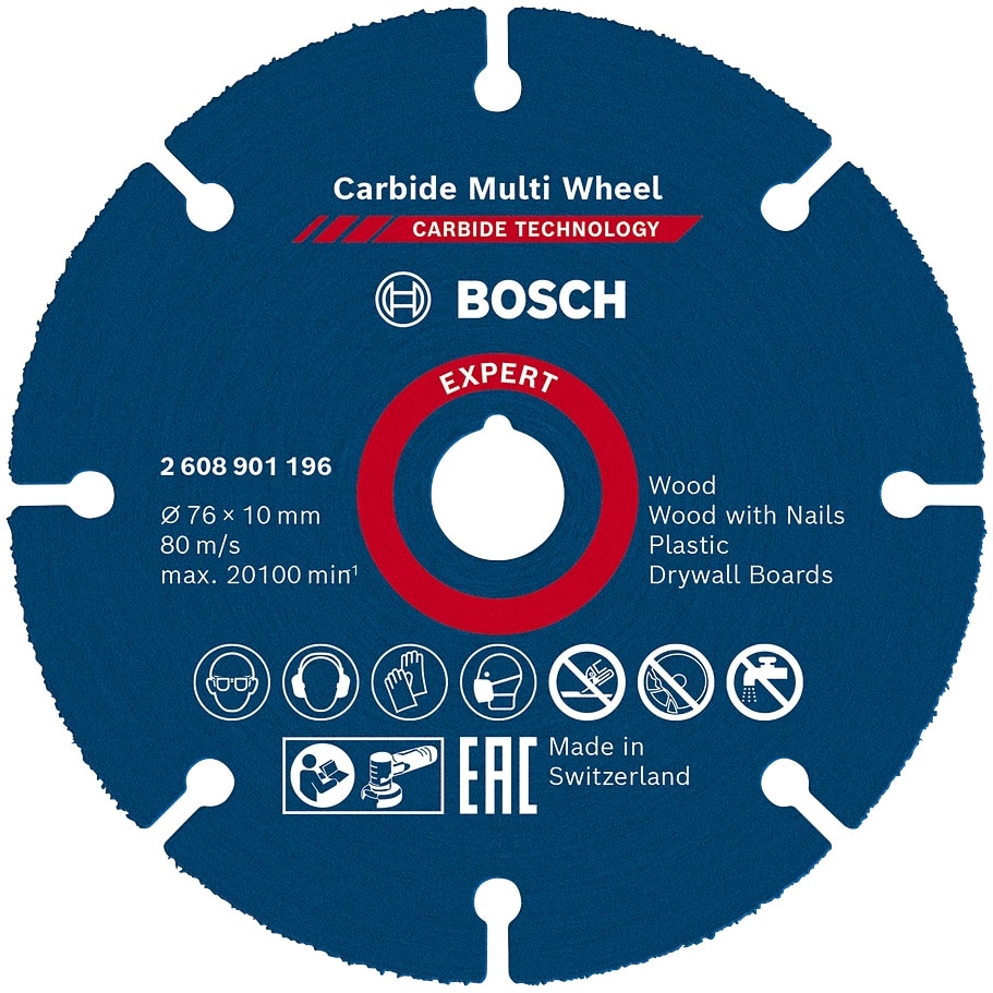 Режещ диск Bosch Expert Carbide Multi Wheel 2608901196, Размер на диска ...