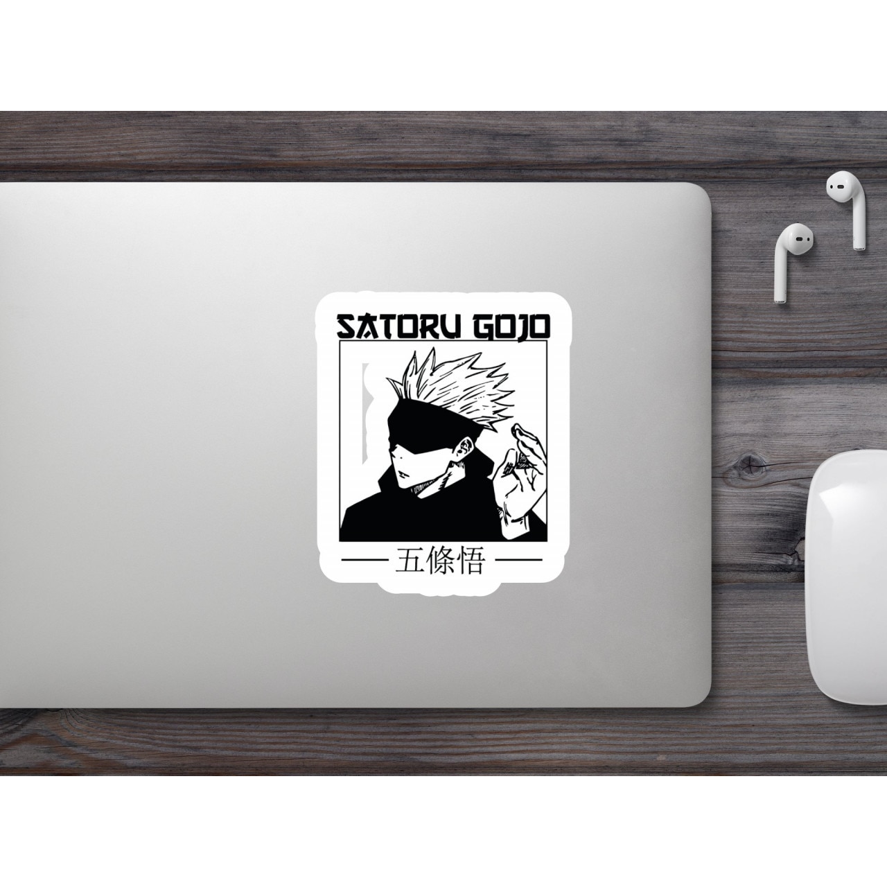 Set 4 bucati, Sticker decorativ, Satoru Gojo Jujutsu Kaisen, Rezistent ...