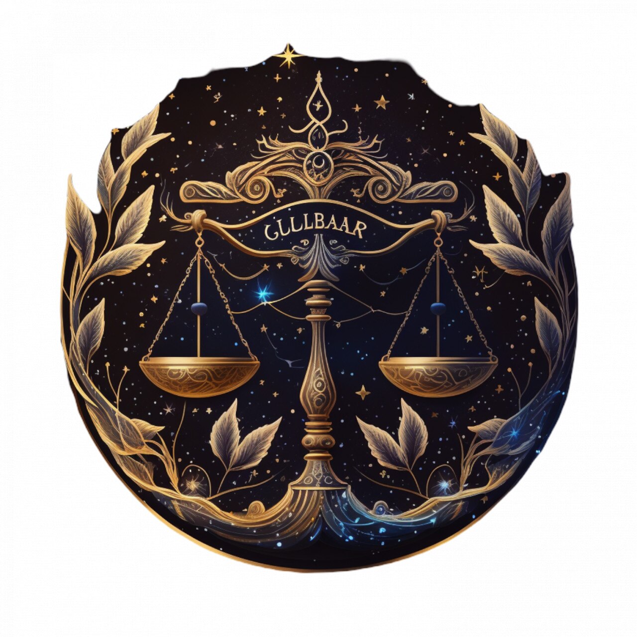 Set 5 bucati, Sticker decorativ, Semn zodia Balanta, Rezistent la apa ...