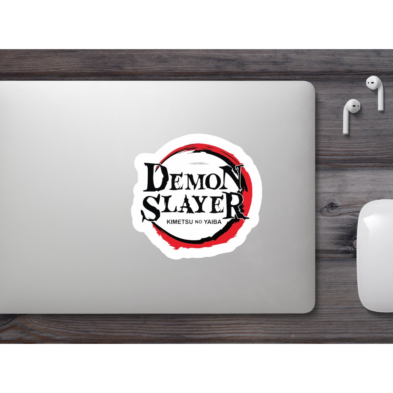 Set 5 bucati, Sticker decorativ, Demon Slayer Kimetsu no Yaiba logo ...