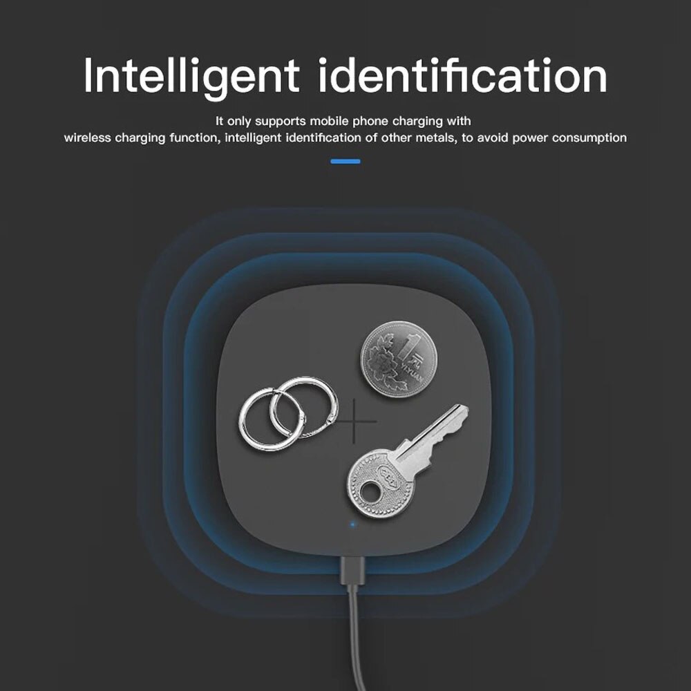 Incarcator Wireless Fast-Charging Ultra Slim, USB Type-C, Indicator LED ...