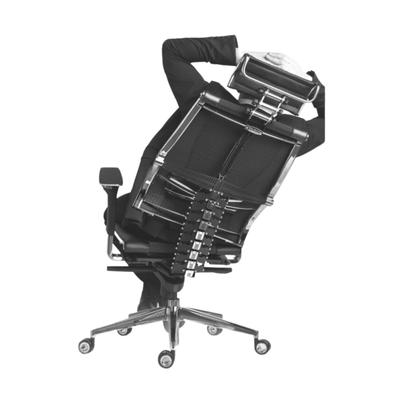 Scaun ergonomic birou KRONSIT, YOGA 4D - negru, material piele ...