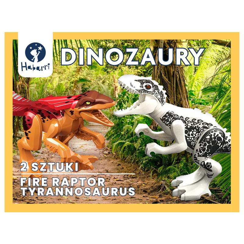 Blocuri de constructie de dinozauri - figurina din plastic Fire Raptor ...