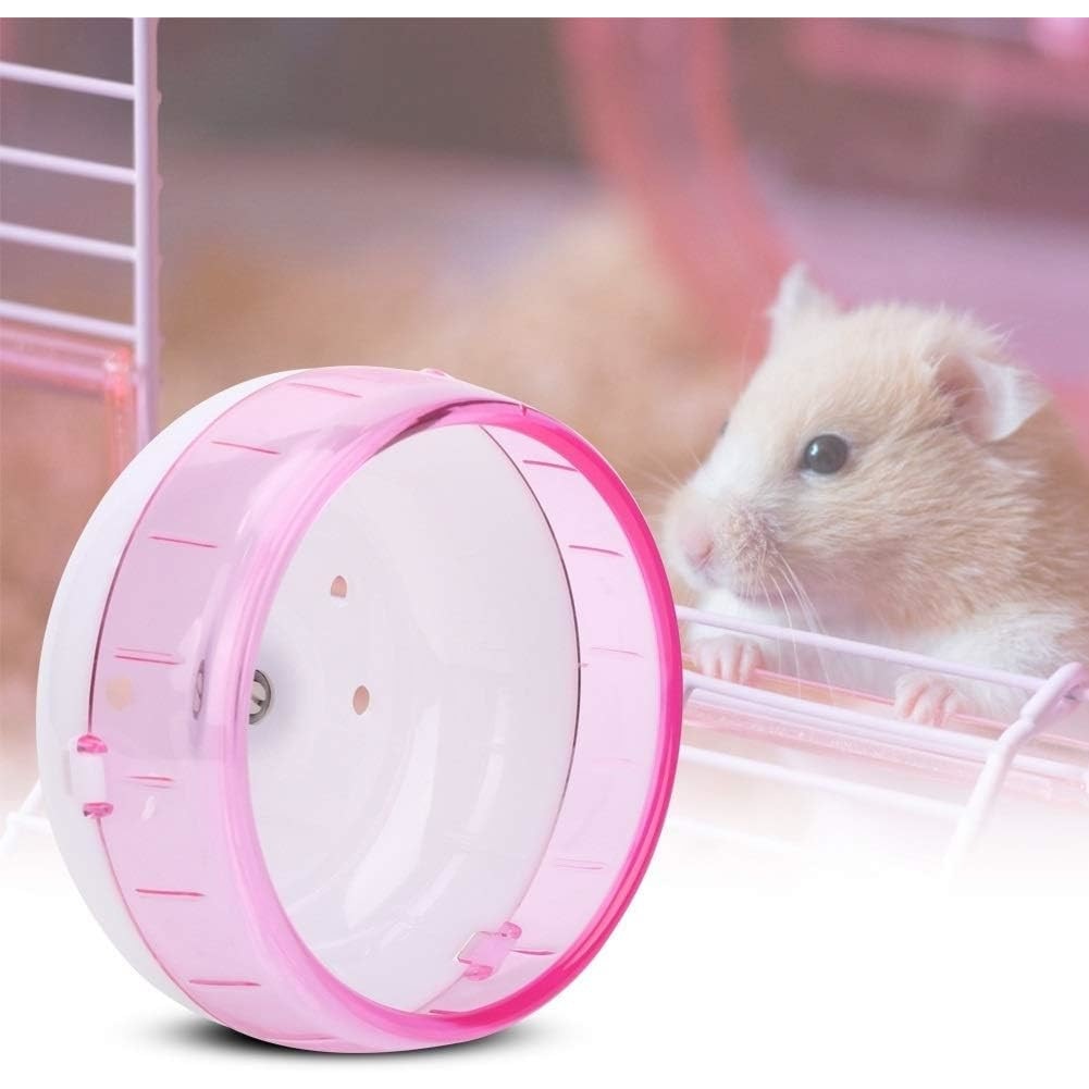 Roata pentru hamster, Mmgoqqt, Plastic, Roz - eMAG.ro