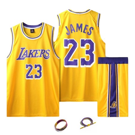 Set echipament sportiv de baschet pentru copii, Poliester, 100-110 cm ...