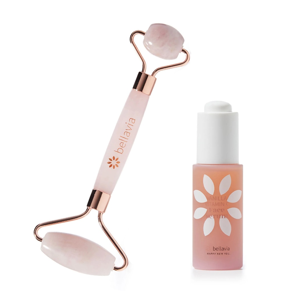 Set role faciale si ser, Bellavia, Cuart roz, Ser facial cu vitamina C ...