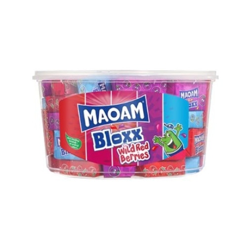 Caramele Haribo Maoam Bloxx, Wild Red Berries, cutie 50 buc x 22 grame ...