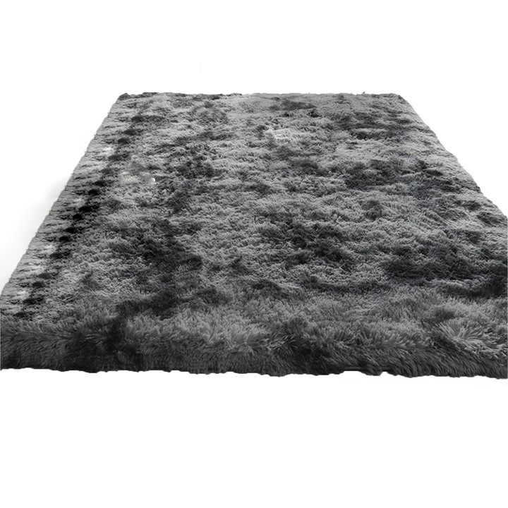 Covor, Poliester, Gri - eMAG.ro