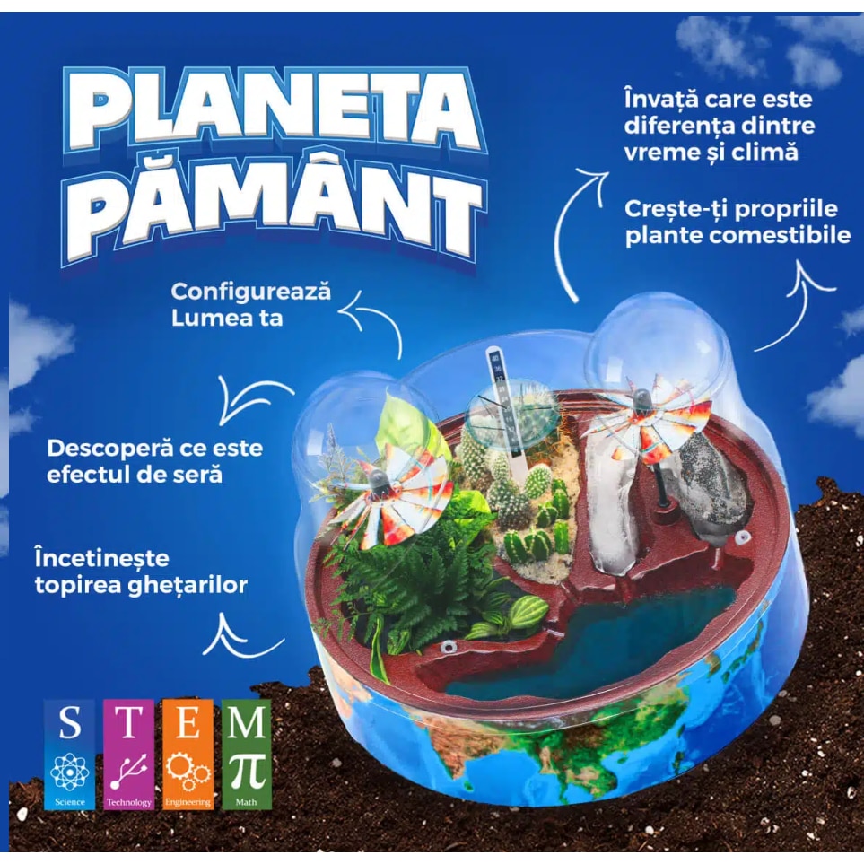 Centru de jocuri si activitati cu experimente despre Planeta Pamant ...
