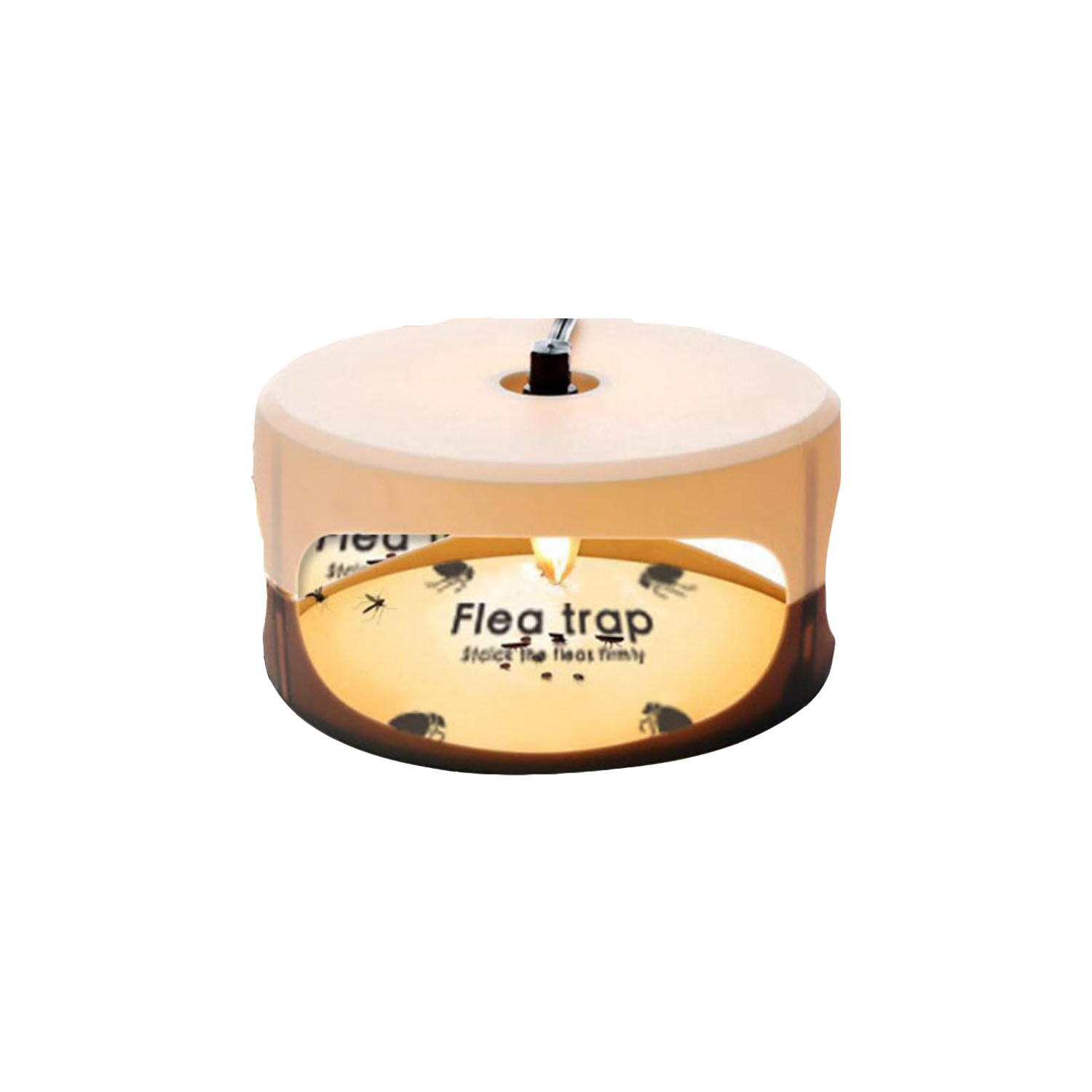 Capcana pentru purici, Plastic, 18.5x16 cm, Maro - eMAG.ro