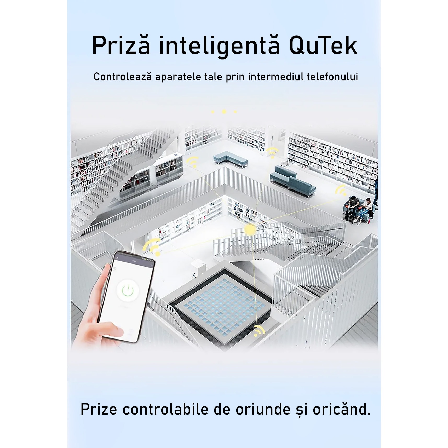 Set 2 prize SmartPlug® Wi-Fi, Max 20A, monitorizare consum energie ...
