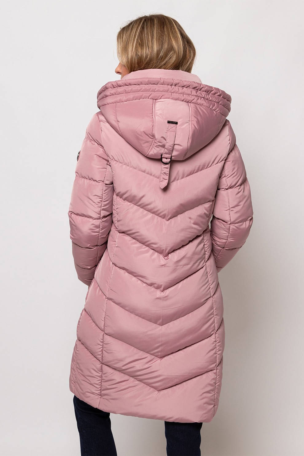 Heavy Tools, Geaca lunga cu vatelina,gluga si aspect matlasat Nafta ...