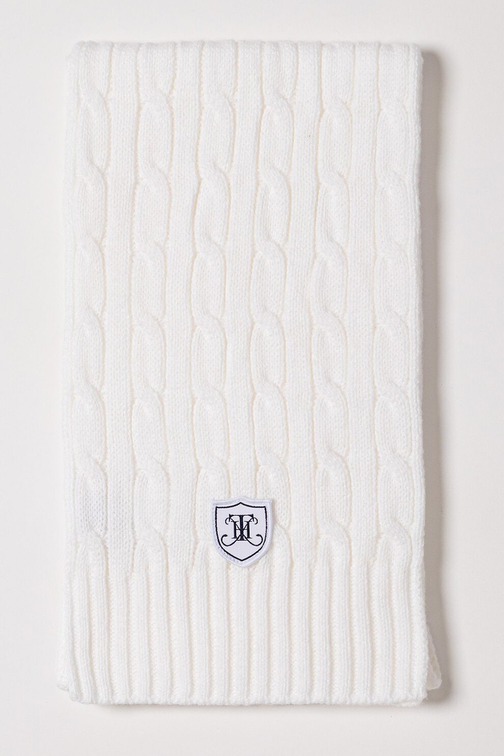 Heavy Tools, Fular cu model torsade Polly 23, Alb - eMAG.ro