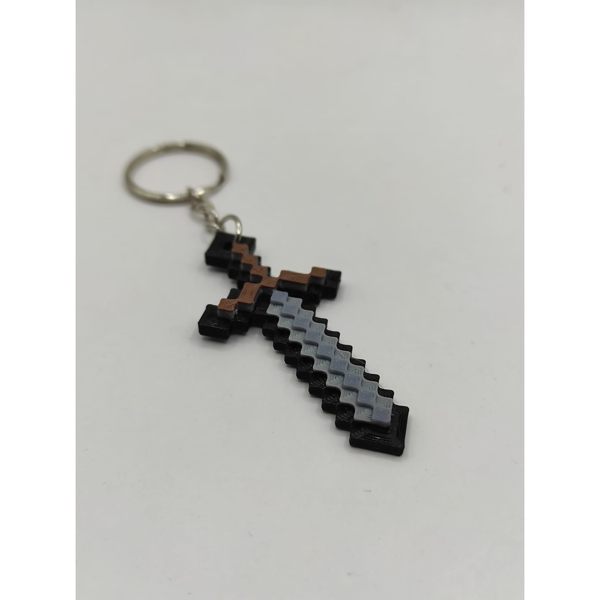 Breloc Gaming Sabie Minecraft, 6cm, Stone (piatra), plastic - eMAG.ro
