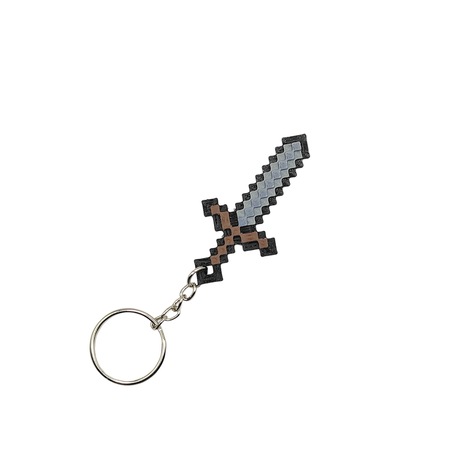 Breloc Gaming Sabie Minecraft, 6cm, Stone (piatra), plastic - eMAG.ro