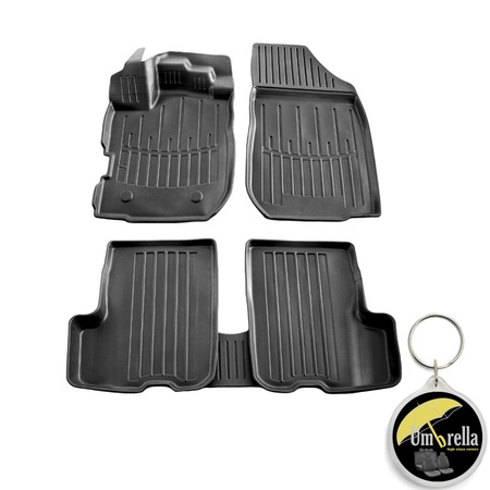 Set 4 covorase auto cauciuc Modern Line pentru Dacia Logan II Mcv (2012 ...