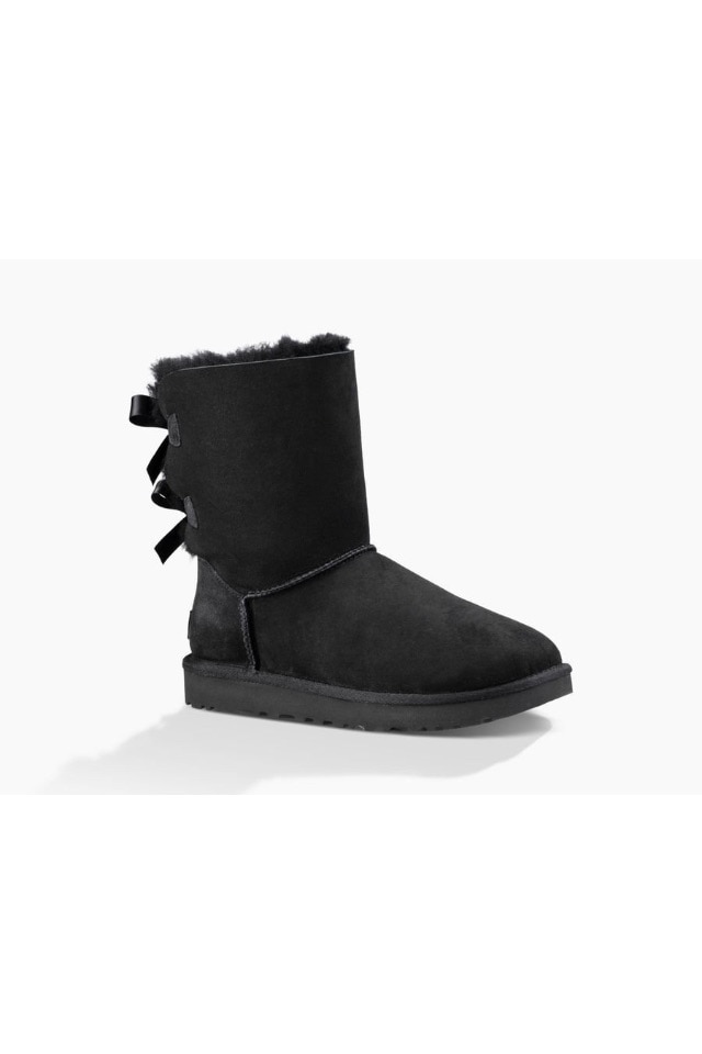 Cizme Dama UGG, Bailey Bow II, Negru 896 - eMAG.ro