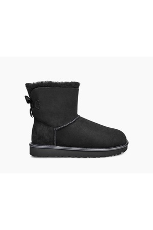 Cizme Dama UGG, Mini Bailey Bow II Metalic, Negru 875 - eMAG.ro