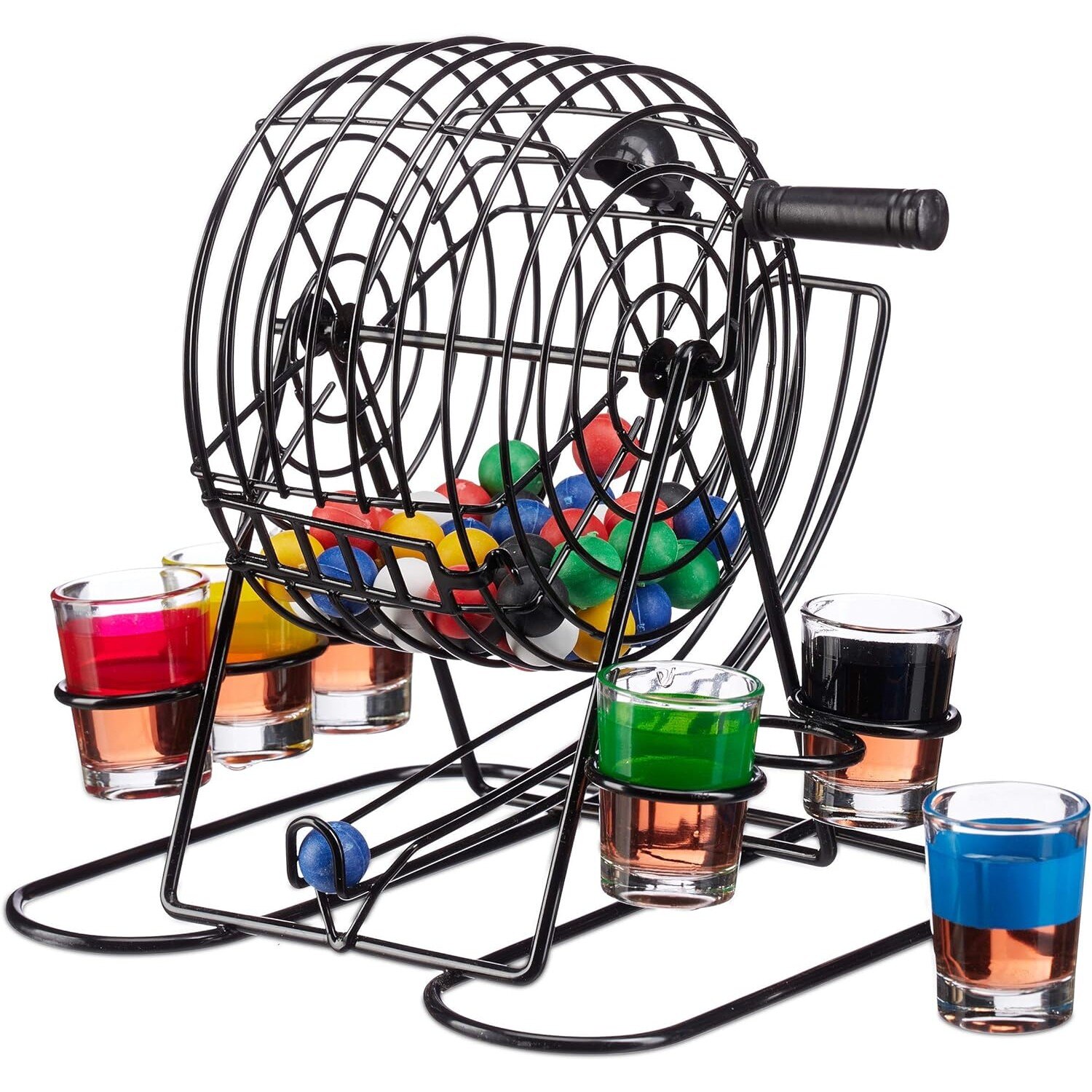 Joc Mini Loterie Flippy, Bingo, cu Pahare de Shot din Sticla, 20 x 20 x ...