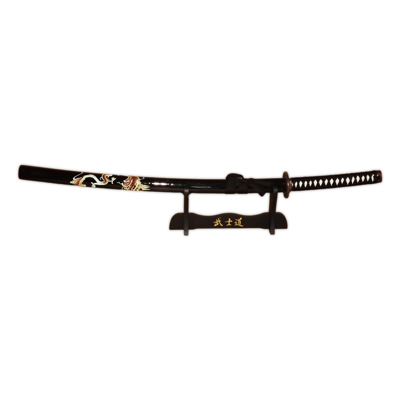 Sabie Katana Gold Dragon, ornamentala, otel, 100 cm - eMAG.ro