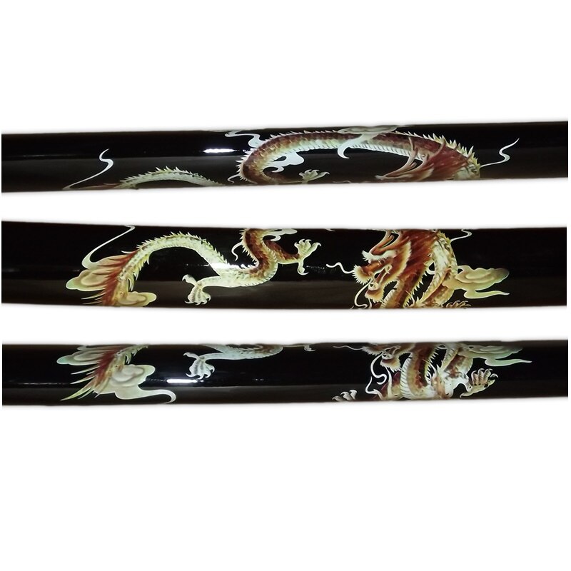 Sabie Katana Gold Dragon, ornamentala, otel, 100 cm - eMAG.ro