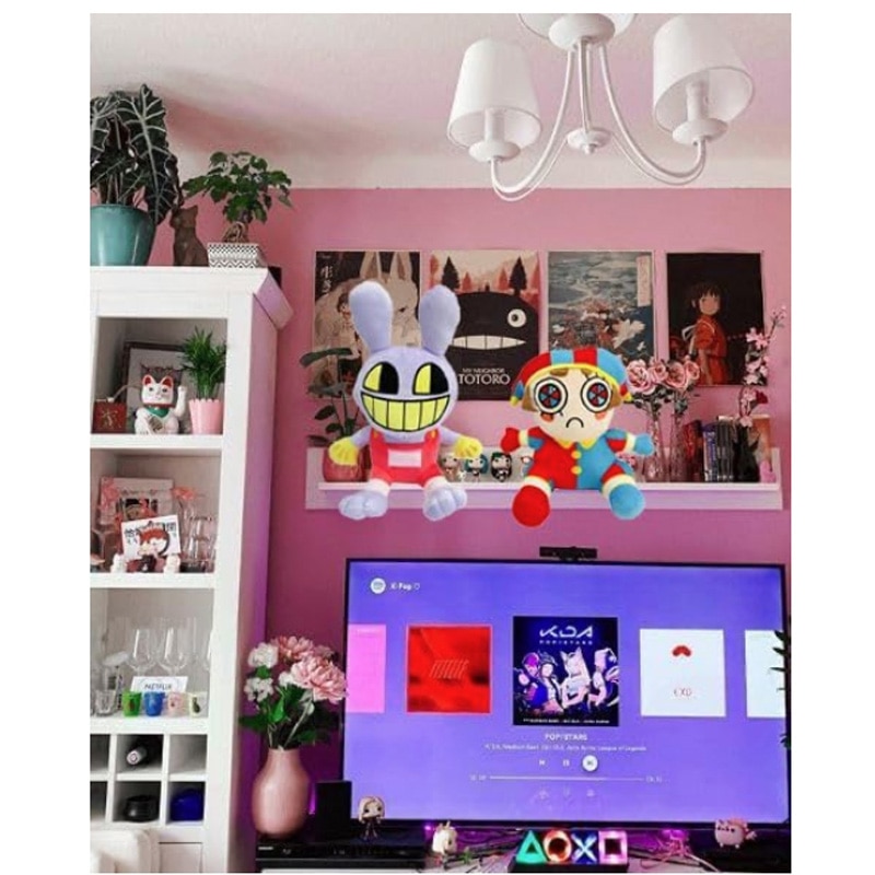 Set 2 Jucarii de Plus, Uimitorul circ digital Pomni si Jax, 25cm - eMAG.ro