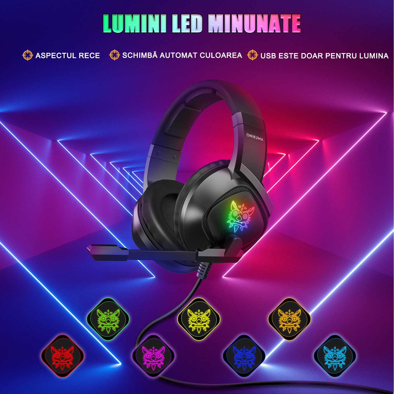 Професионални геймърски слушалки, Xinxu, контрол на силата на звука ...