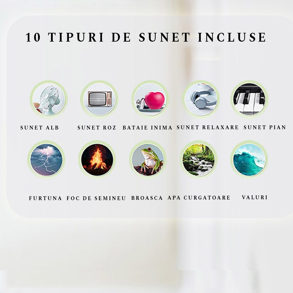 Dispozitiv Generare Sunete albe, PRINTERY®, Suzeta pentru Fructe si ...