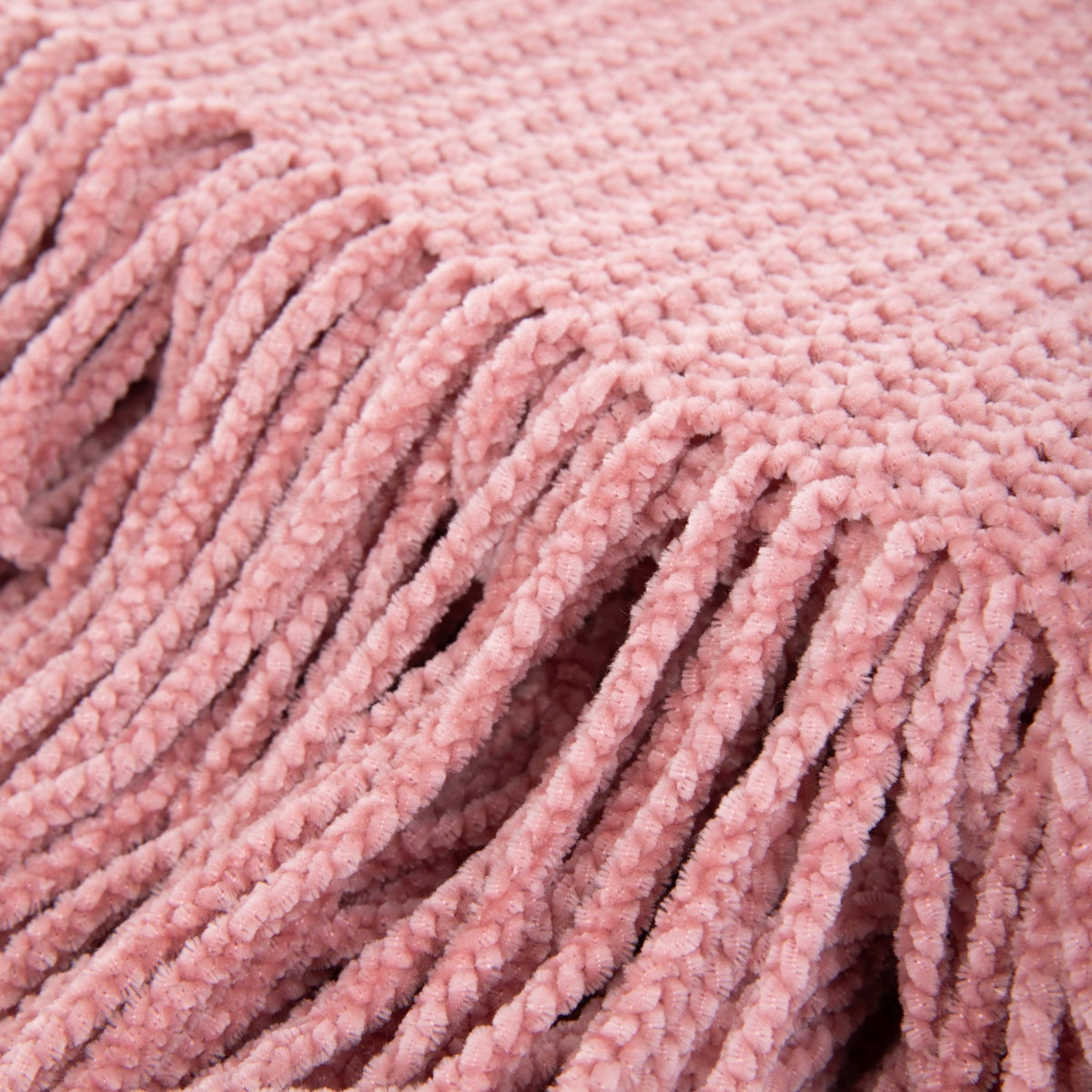 Patura CHENILLE din chenille 130 x 170 cm roz - eMAG.ro