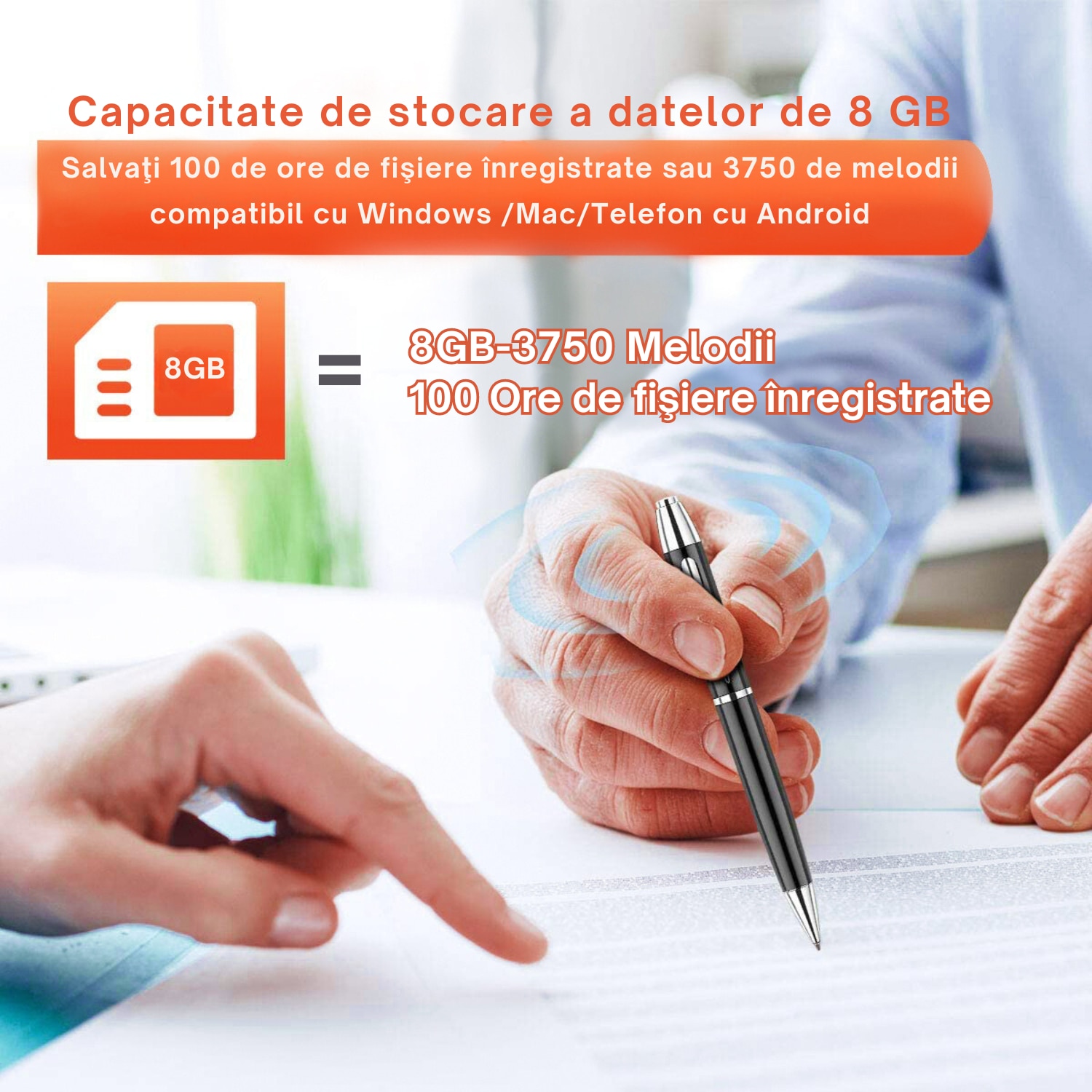 Reportofon spion integrat in pix, memorie 8 gb inclusa, dispozitiv ...