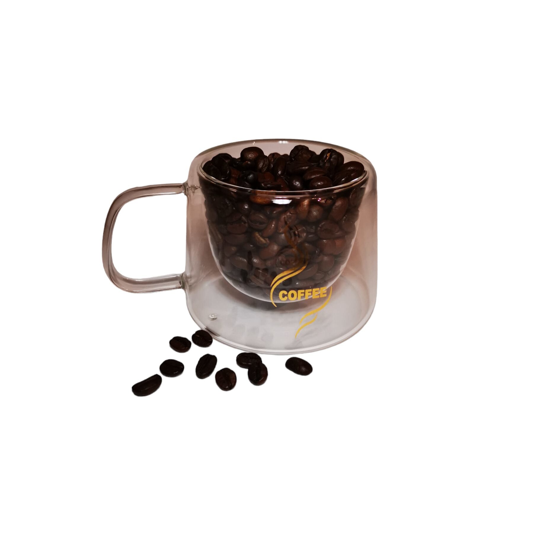 Ceasca cafea, sticla termorezistenta, pereti dubli, 200 ml - eMAG.ro