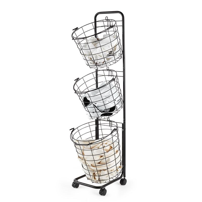 Cosuri pe roti pentru rufe, Hedo, Metal, 4 kg, Negru - eMAG.ro